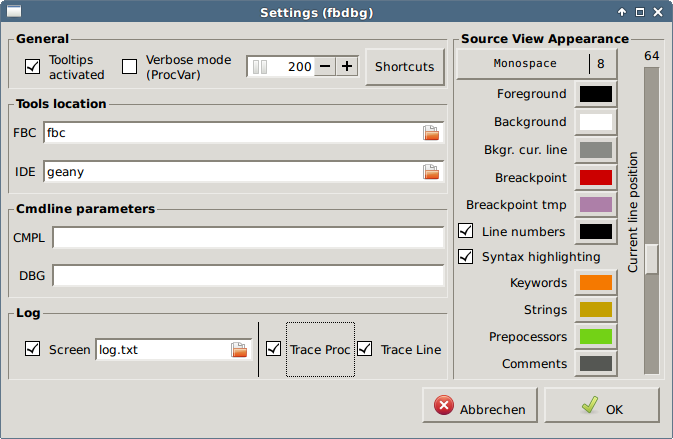 Cross platform GUI project (debugger for FreeBASIC) - freebasic.net
